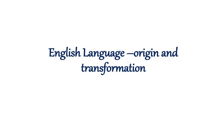 English language ppt