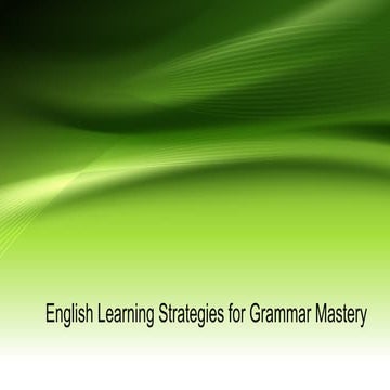 English Learning Strategies for Grammar Mastery.pptx