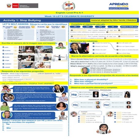 English lesson 1 | PDF