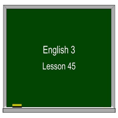 English lesson 45 | POT