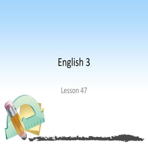 English Lesson 47 | POT