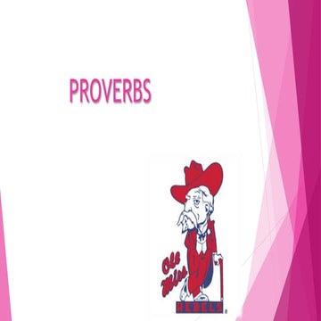 PROVERBS | PPTX