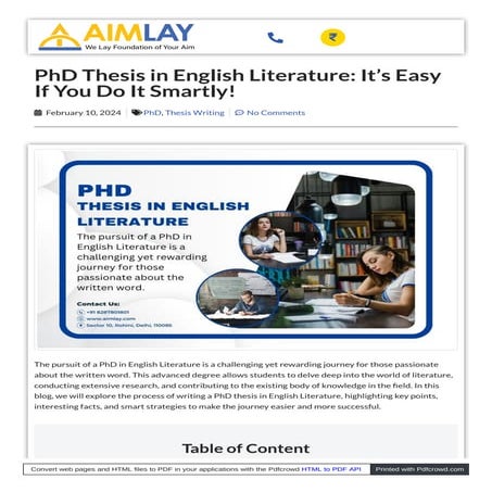 PhD Thesis in English : It's Easy If You Do It Smartly | PDF