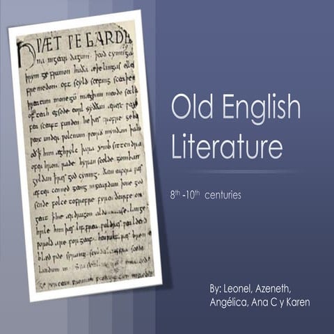 English literature | PPTX