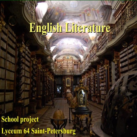 English literature | PPT