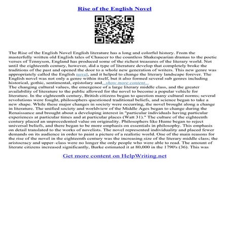 English Literature Essay Structure | PDF