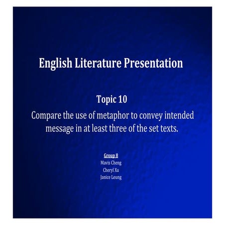 Use of Metaphor | PPT