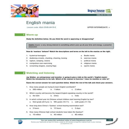 English mania | PDF