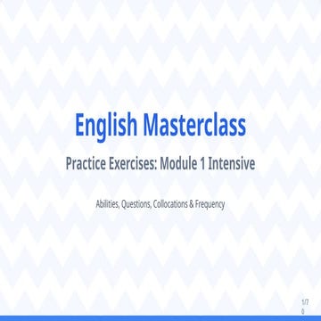 English Masterclass - Module 1 Practice.pptx
