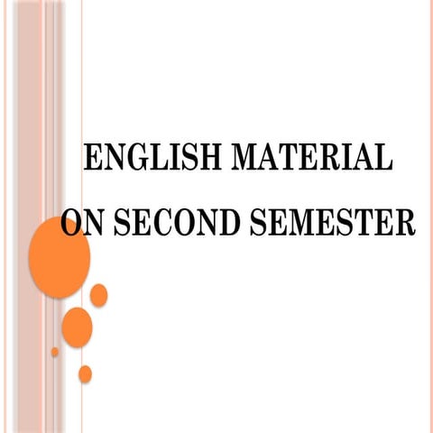 English material on second semester grade ten in vocational high school ...