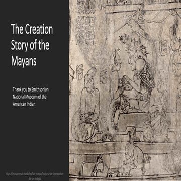 The Creation Story of the Mayas | PDF