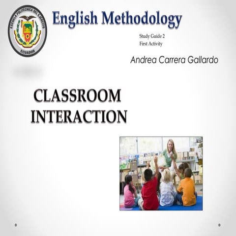 English methodology study guide 2 first activity | PPT