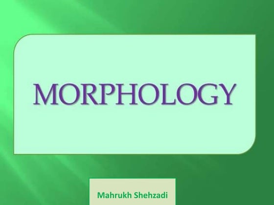 English derivational morphology | PPTX | Geology | Science
