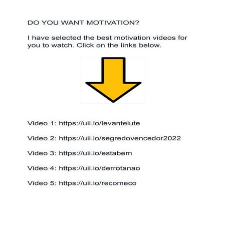 English motivation | PDF