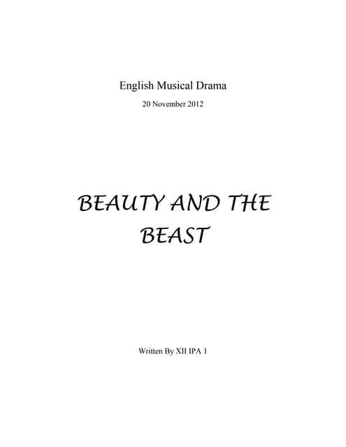 Sleeping beauty (play script) | DOCX