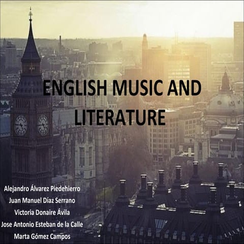 English music and literature | PPT