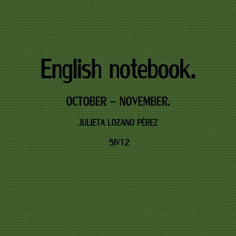 English notebook 2 | PPTX