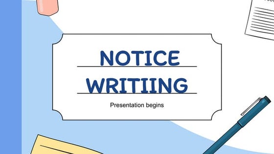 Notice writing | PPT