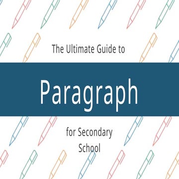Blue Simple English Paragraph Writing Structure Presentation.pptx