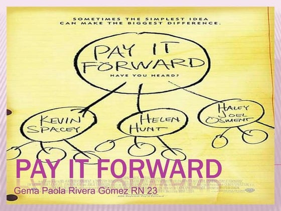 Pay it forward | KEY