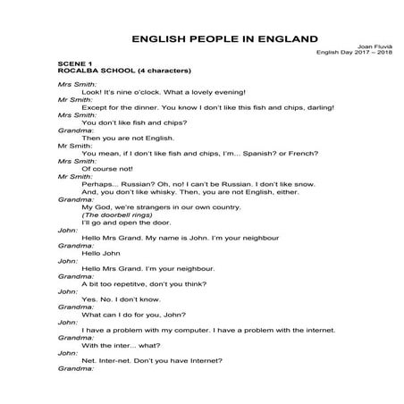 English people in england day 1 | DOC