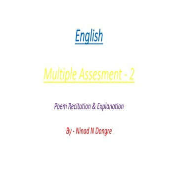 English poem recitation | PPTX