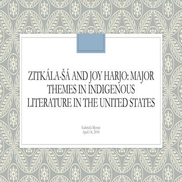 Major Themes In Indigenous Literature | PPTX