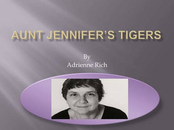 Aunt Jennifer’s tiger poem notes pdf.docx