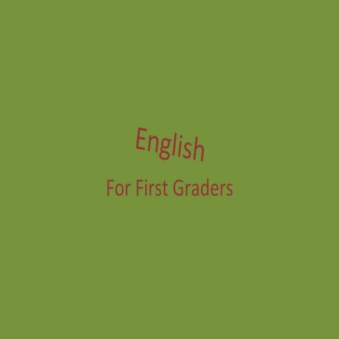 First Grade English | PPT