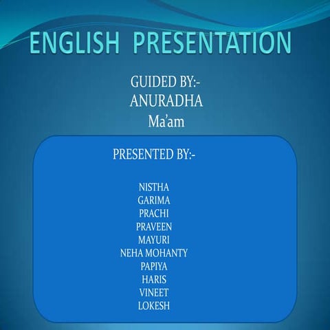 English Ppt | PPT