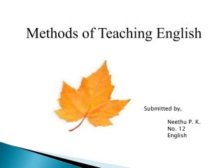 Teaching methodologies | PPT
