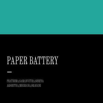 Paper-Battery power point presentation ppt.pptx