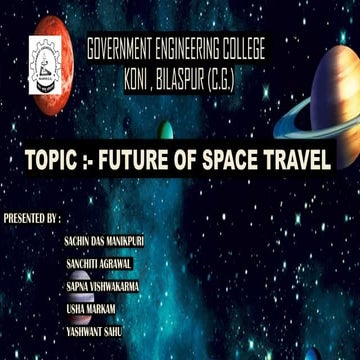 ENGLISH PPT.ppt .it describes about future of space travel | PPTX