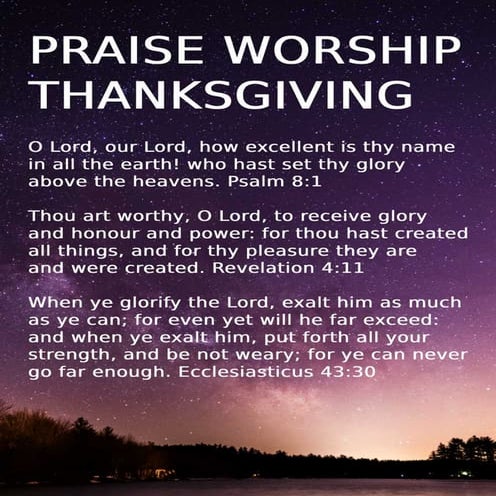 English Praise Worship Thanksgiving Tract | PDF