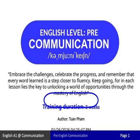English Pre - Communication - 2v2026.pptx