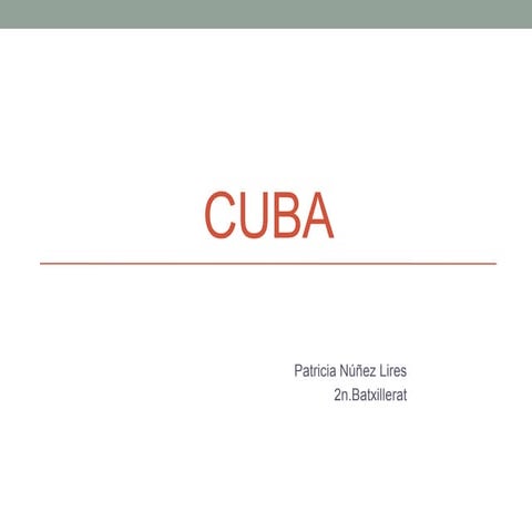 English presentation cuba | PPTX