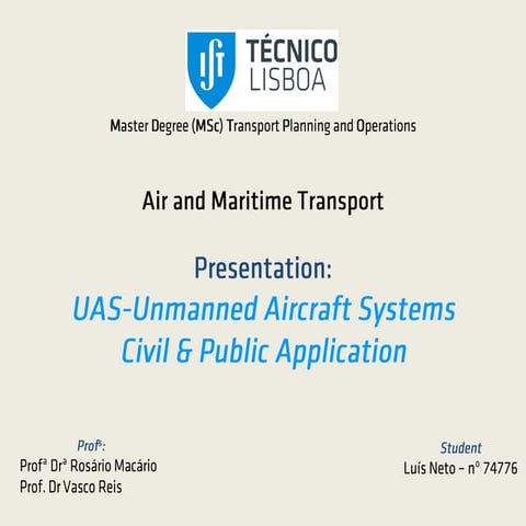 UAS- Unmanned Aircraft Systems Civil & Public Application_ Presentation ...