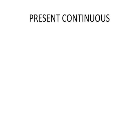 English Present Continuous[1] | PPT