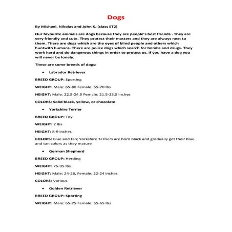 Dog breeds.ppt dog breeds classification | PPT