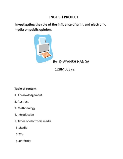 Understanding Media - Class 7 Civics (Social Studies) | PPT