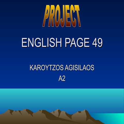 English project | PPT