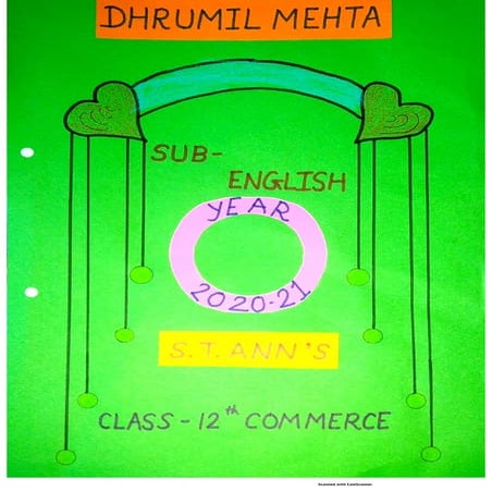 English project on A short history on English Literature for class 12 ...