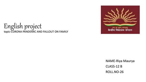 Class XII - 12 English Project . pptx | PPT