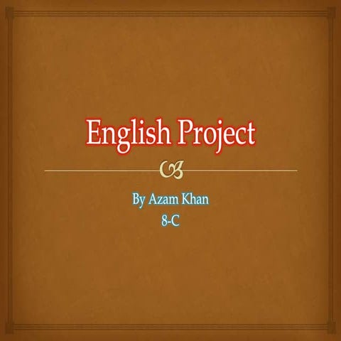English project birds | PPTX
