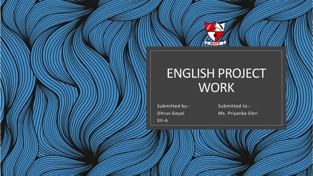 ENGLISH Project class 12 ppt final project last lesson ppt | PDF