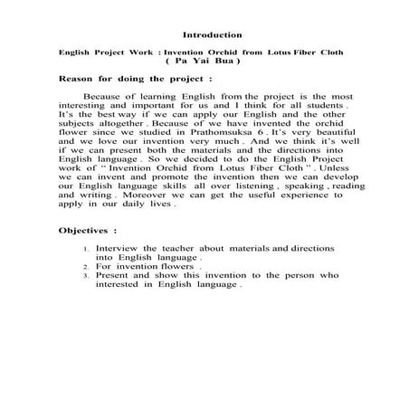 English project work i nvention | DOC