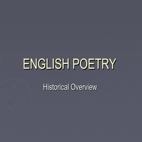 English Poetry Detail and True | PPT