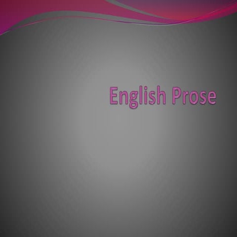 English prose.pptx cc | PPT