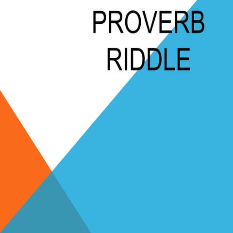 ENGLISH PROVERB AND RIDDLE.pptx