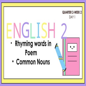 ENGLISH2 Q2 week 1 matatagdepedgrade2 | PPTX